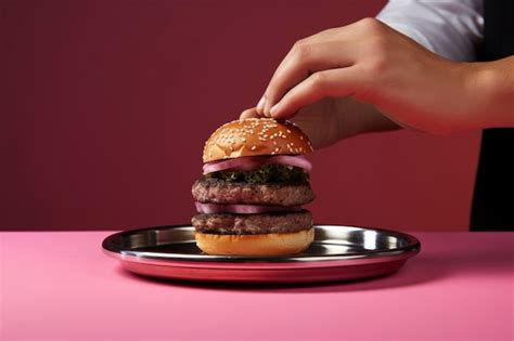 96 000 Artistic Burger Plating Pictures