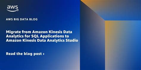 Danilo Poccia On Linkedin Migrate From Amazon Kinesis Data Analytics For Sql Applications To