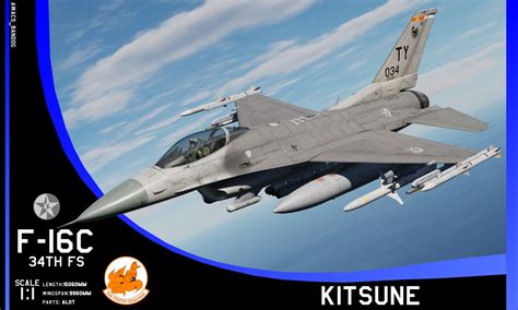 Ace Combat 35th Fighter Squadron Kitsune F 16c