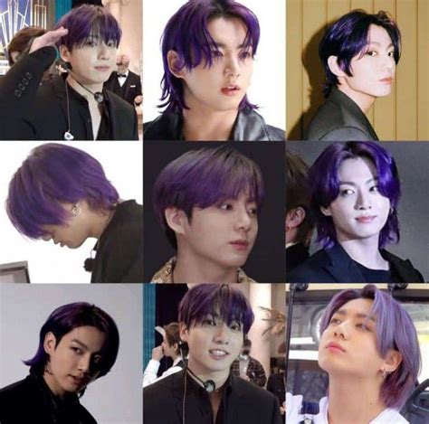 Pin By Maria Ester On Jeon Jungkook Purple Hair Bts Beautiful Hair