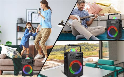 Amazon Amazmic Portable Karaoke Machine PA System Bluetooth