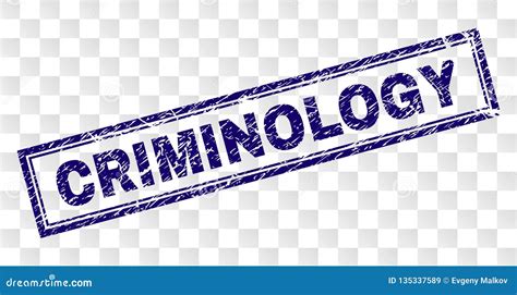 Scratched CRIMINOLOGY Rectangle Stamp Stock Vector Illustration Of