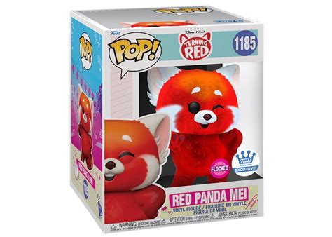 Funko Pop Disney Pixar Turning Red Red Panda Mei 6 Inch Flocked Funko