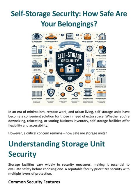 Ppt Self Storage Security How Safe Are Your Belongings Powerpoint Presentation Id13983794
