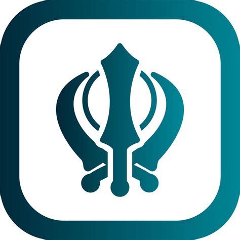 Khanda Vector Icon Design 20963437 Vector Art At Vecteezy
