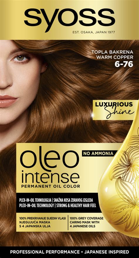 Syoss Tartós Olajfesték Oleo Intense Permanent Oil Color 6 76 Warm