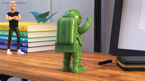 Maya용으로 제작된 우주 비행사 장난감 캐릭터 녹색 3d 모델 49 Ma Free3d
