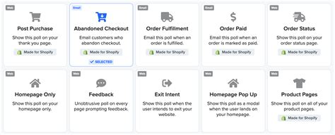 Shopify Abandoned Cart Surveys