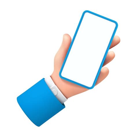 Premium Vector Hand Holding Smarphone With Empty Screen