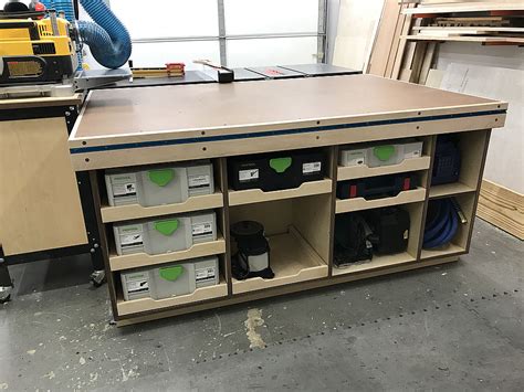 Assembly And Outfeed Table By Evans Woodcrafts Simplecove