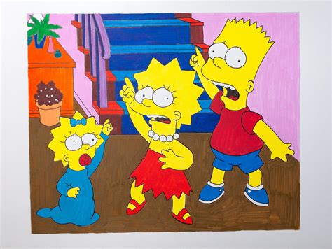 Simpson Artwork Using Arrtx Acrylicmarker Pens — The Art Gear Guide