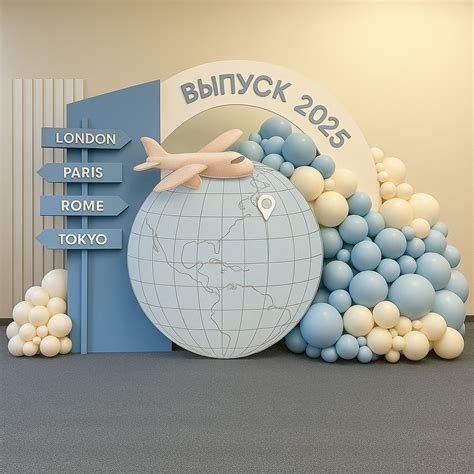 Фотозона выпускной в 2025 г Идеи украшения вечеринки Декор к выпускному вечеру Школьные