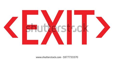 Exit Sign Left Right Arrowsvector Illustration Stock Vector Royalty Free 1877733370 Shutterstock