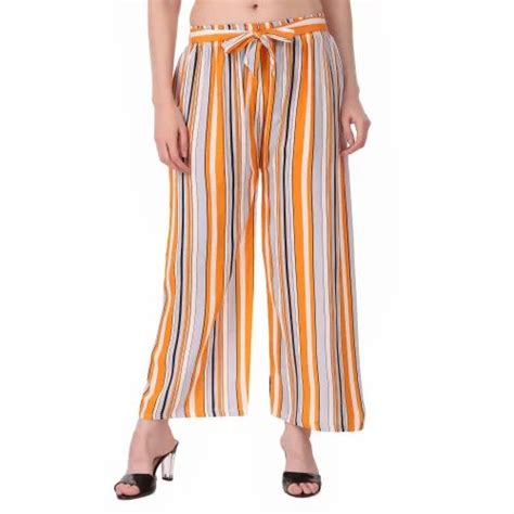 Digital Printed Elvora Girls Stripped Palazzo Waist Size 300 At