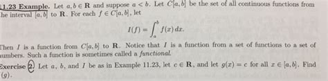 Solved Let A B Elementof R And Suppose A