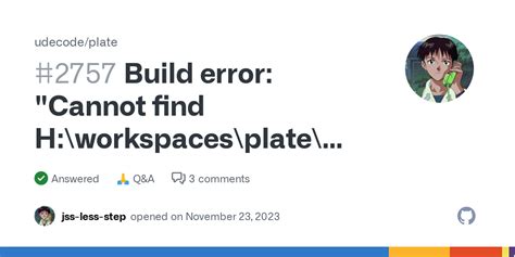 Build Error Cannot Find H Workspaces Plate Plate Packages Test Utils