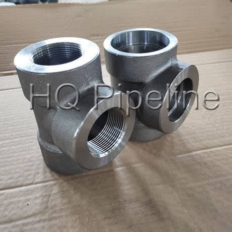 High Pressure Forged Steel Pipe Fittings Carbon Stainless Steel Equal Reducing Tees