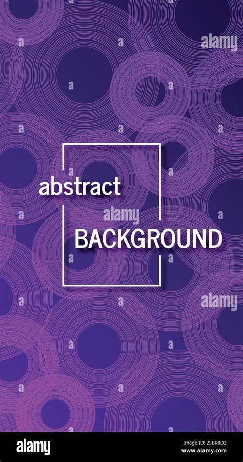 Trendy Geometric Background With Abstract Circles Shapes Futuristic Dynamic Pattern Design