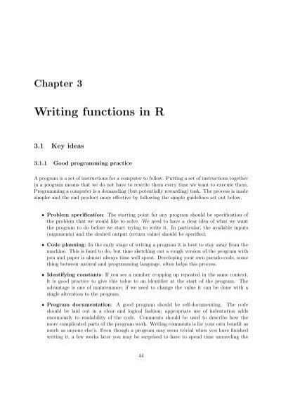 Writing Functions In R Lse Statistics