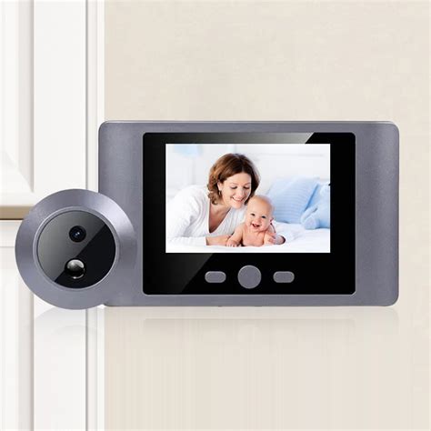 Mini Peephole Smart Wireless Door Viewer Camera Pir Motion Detection Smart Peephole Video