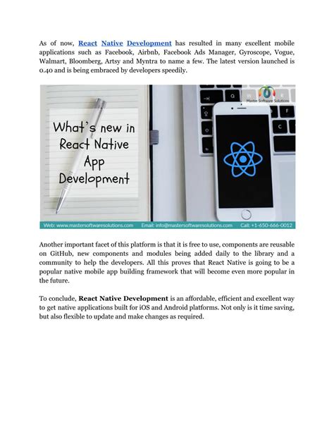 Ppt React Native App Development Powerpoint Presentation Free