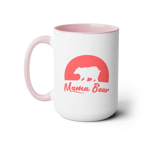 Mama Bear Two Tone Coffee Mugs 15oz