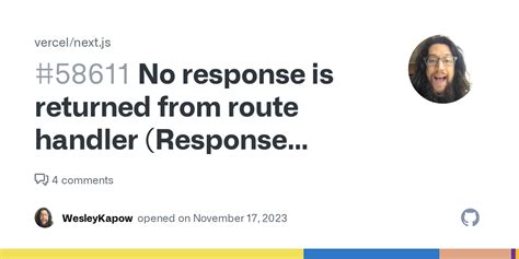 No Response Is Returned From Route Handler Response Differs Due To Polyfill · Issue 58611