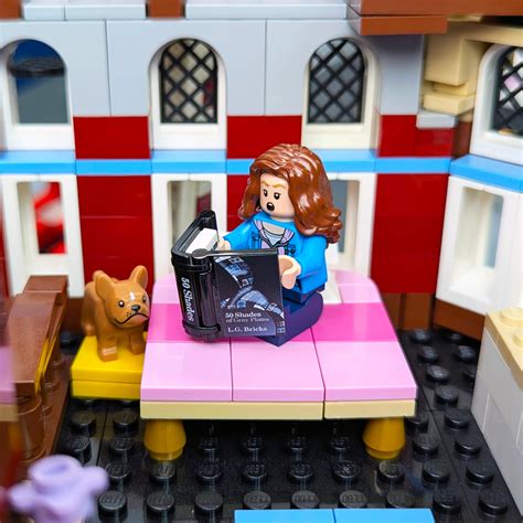 Nebraska State Flag Minifig Scale Custom Printed 2x3 Tile Made U