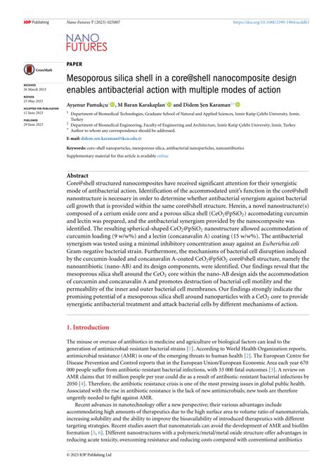 Mesoporous Silica Shell In A Core Shell Nanocomposite Design Enables
