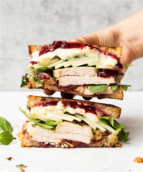 Leftover Turkey Panini With Cranberry Sauce Apples And Brie Recipe
