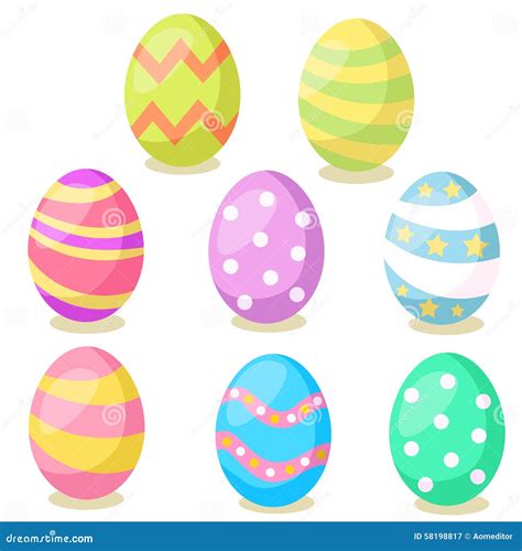 Illustrator Of Easter Eggs Stock Vector Illustration Of Painted 58198817