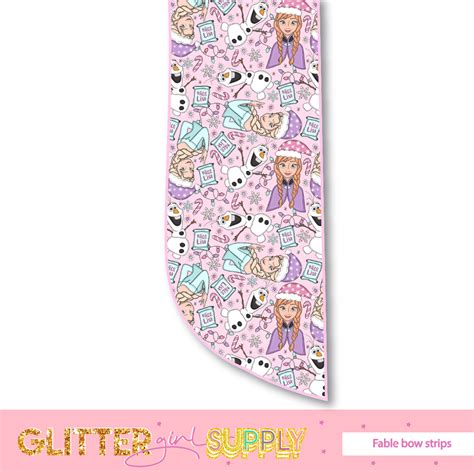 Fable Strips Sisters Pink Christmas Glitter Girl Supply