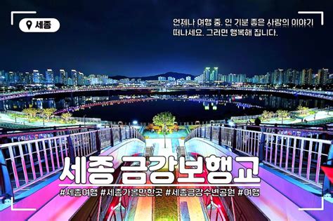 세종시 가볼만한곳 세종 금강보행교 이응다리 야경 금강수변공원 주차장 주차 팁 세종 여행 코스 추천 네이버 블로그