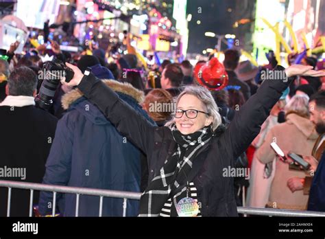Millions Of Participants Gather At Times Square In New York City To