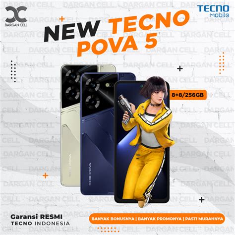 Jual Tecno Pova 5 Ram 8gb Extended Ram 8gb Storage 256gb Garansi