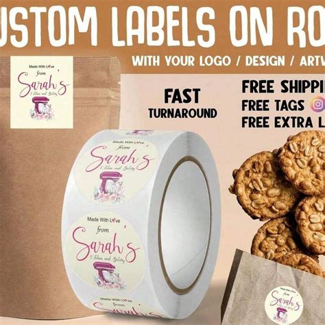 Customize Your Own Stickers And Circle Labels With Your Design And Logo
