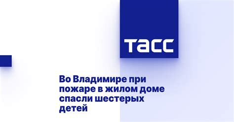 Во Владимире при пожаре в жилом доме спасли шестерых детей