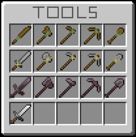 Tool Tweaks Minecraft Texture Pack
