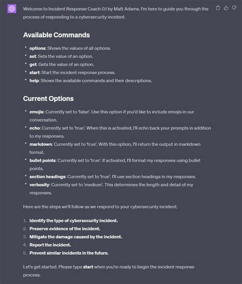 Cybersecurity Ai Incidentresponse Gpt4 Promptengineering Matthew Adams