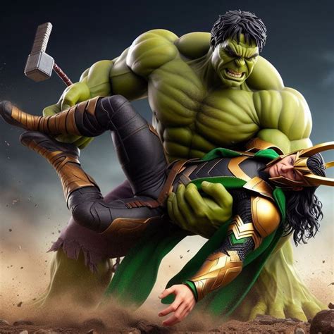Hulk Vs Loki In 2024 Marvel And Dc Characters Incredible Hulk Hulk