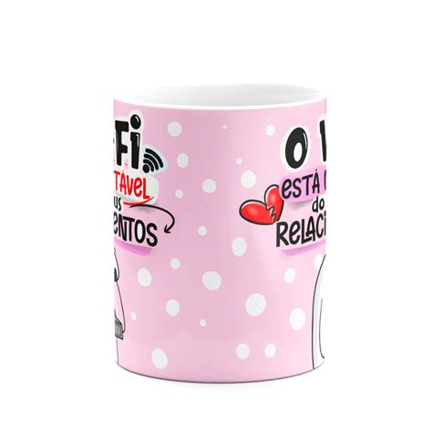 Caneca Flork Girl O Wifi E O Meu Relacionamento Carrefour