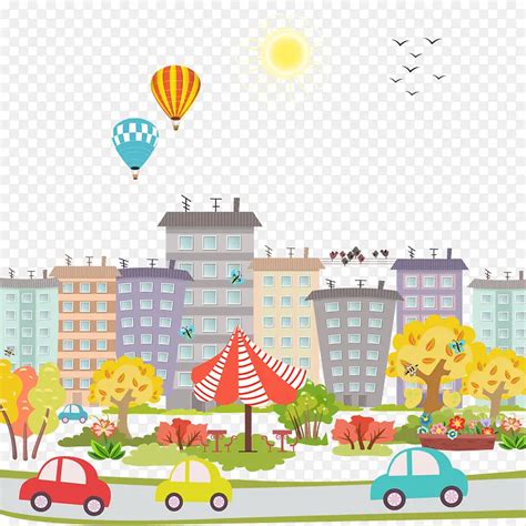 卡通城市风景设计png图片素材下载 图片编号7946468 Png素材网