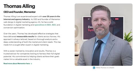Thomas Alling Ekspert På Seo Og Digital Markedsføring Mementor