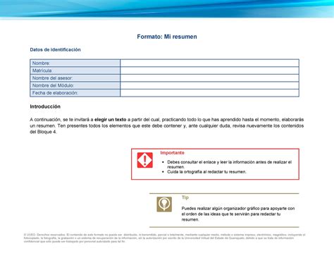 Or Ems B4 Ea4 Formato Ensayo Formato Mi Resumen Datos De Identificación Nombre Matrícula
