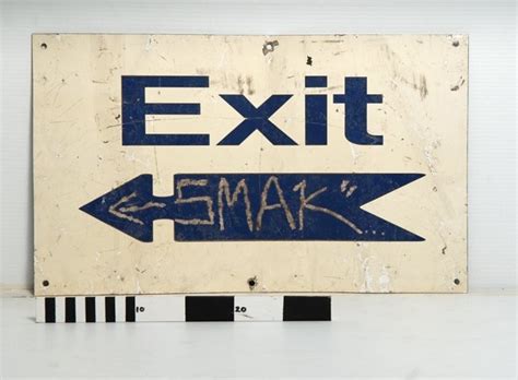 Sign Exit Arrow Pointing Left PropCo