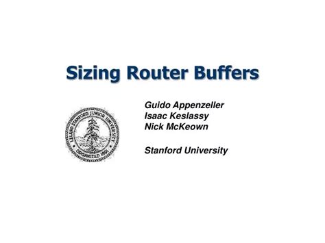 Ppt Sizing Router Buffers Powerpoint Presentation Free Download Id