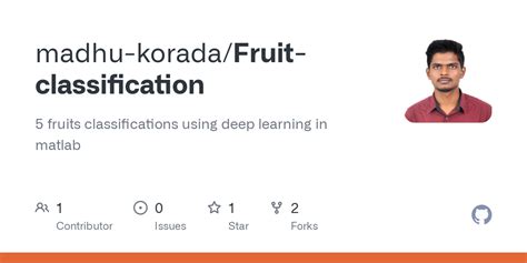 Github Madhu Korada Fruit Classification Fruits Classifications Using Deep Learning In Matlab