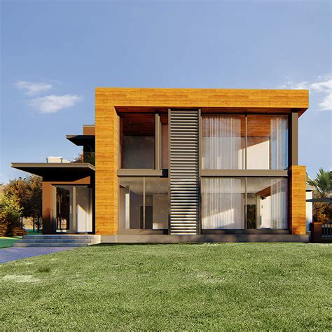 Prefab Villa House Luxury Fully Equipped Friendly Modern Modular Prefab