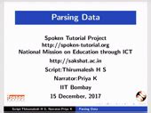Sequence Datatypes English Spoken Tutorial Org