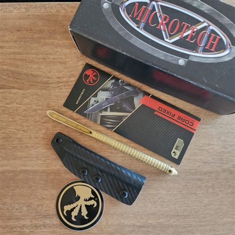 Microtech Micro 112 1tins Tac P Gold Titanium Nitride Signature Series